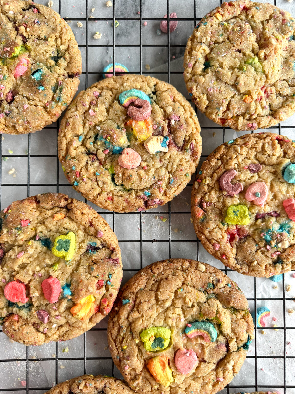 lucky charms bakery style cookies - Linen & Gray