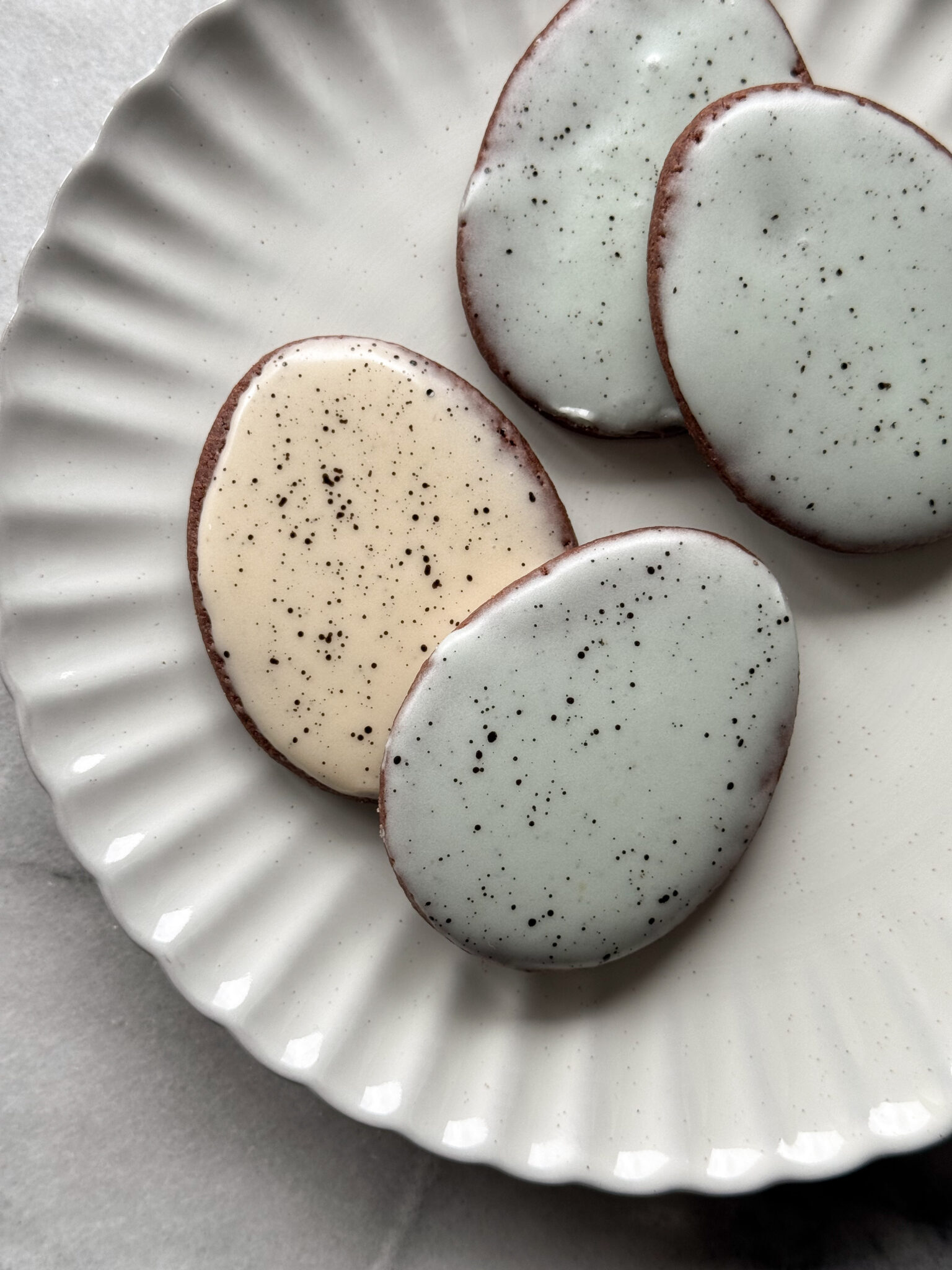malted milk chocolate cut out sugar cookies with vanilla salty malty ...